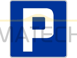 Znak D-18: parking - sklep drogowy MATECH