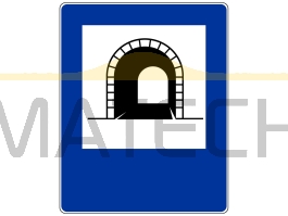 Znak D-37: tunel - I generacja - sklep drogowy MATECH