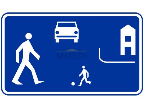 Znak D-41: koniec strefy zamieszkania - I generacja MATECH sklep drogowy